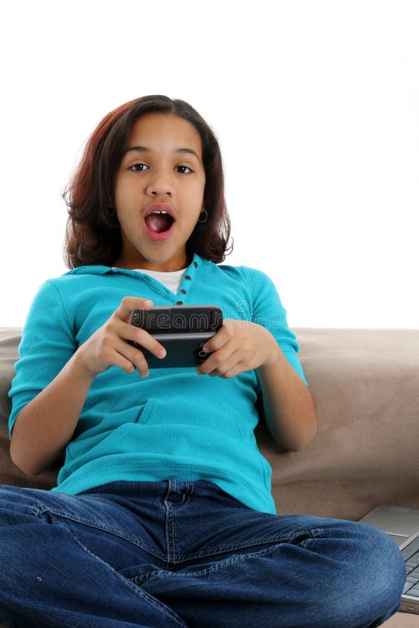 Child Texting stock photo. Image of male, looking, vertical - 21370998