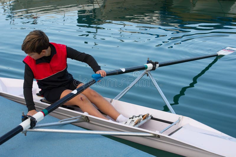 Child to rowing course stock photo. Image of strength - 69611966