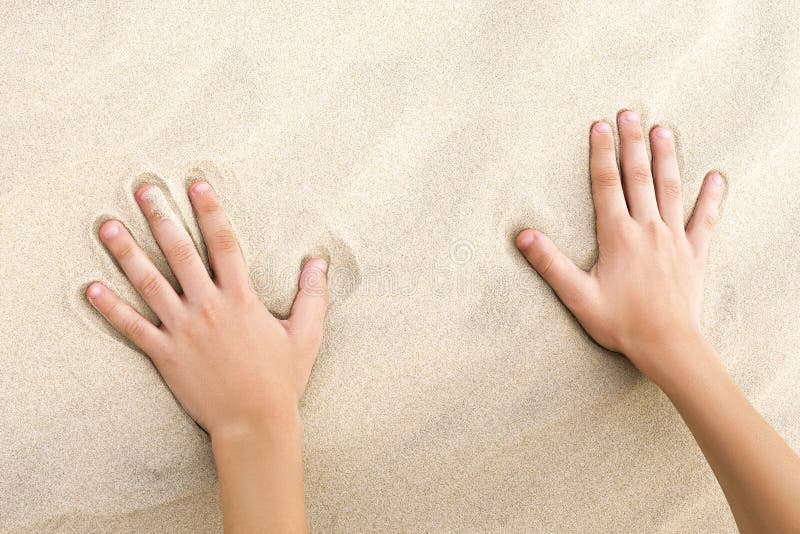 Child Touches Golden Sand Beach Stock Photos - Free & Royalty-Free ...