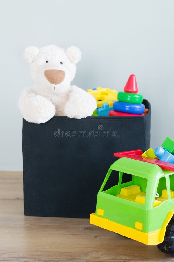 Child Toys in Box and Lorry Stock Image - Image of truck, pyramid ...