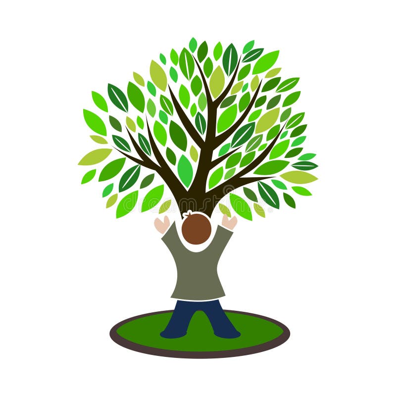 Child Tree Icon stock vector. Illustration of natural - 127020981