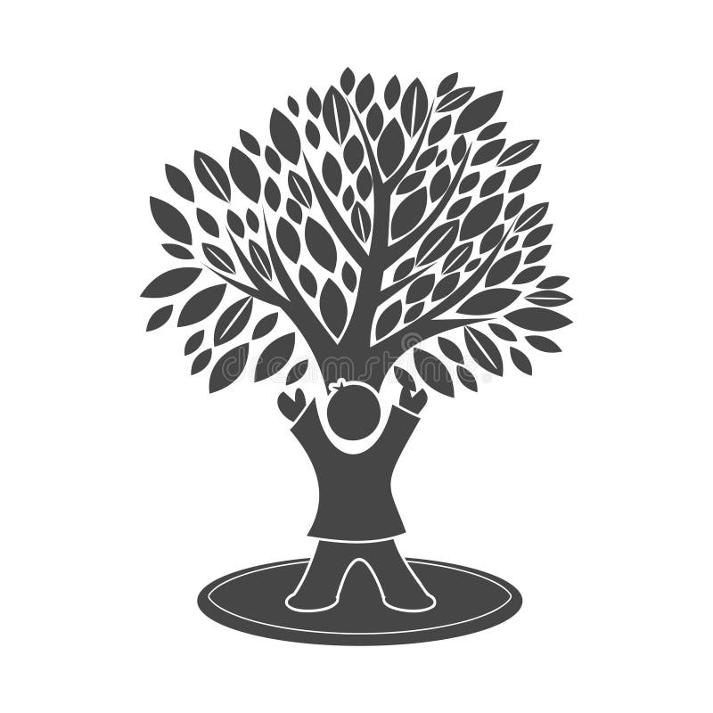 Child Tree Icon stock vector. Illustration of natural - 127021028