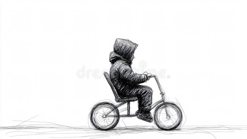 Tricycle Continuous Line Drawing Style Stock Illustrations – 13 ...