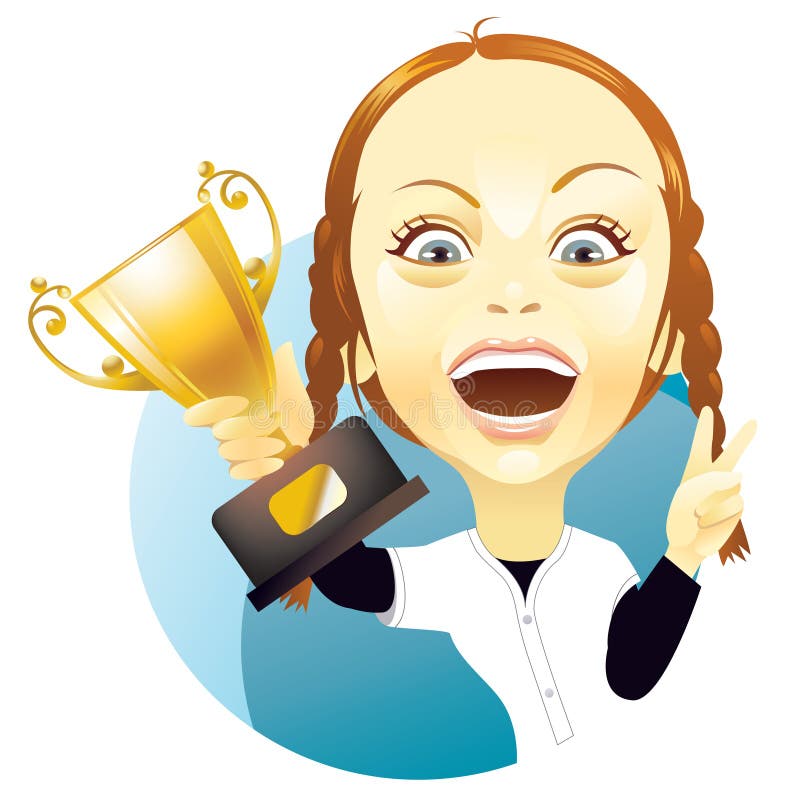 Beauty Pageant Trophy Winner Stock Illustration - Illustration of clip ...