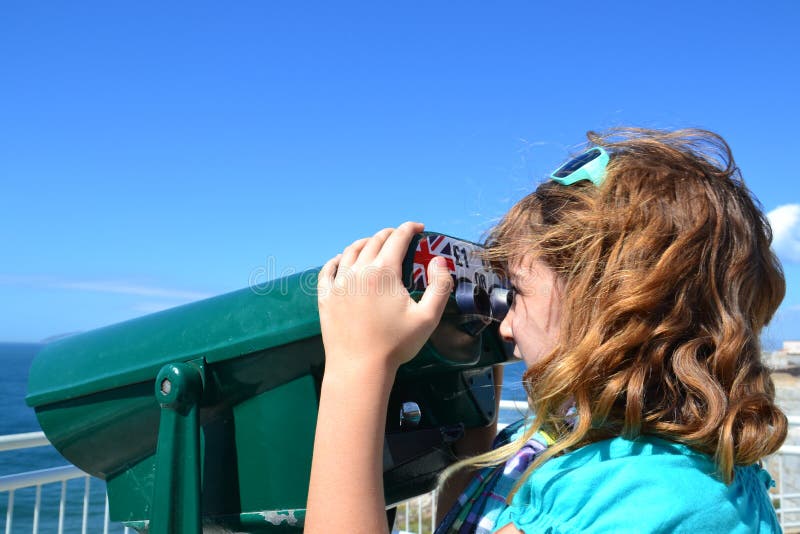 Child using binoculars stock photo. Image of field, binoculars - 13970454