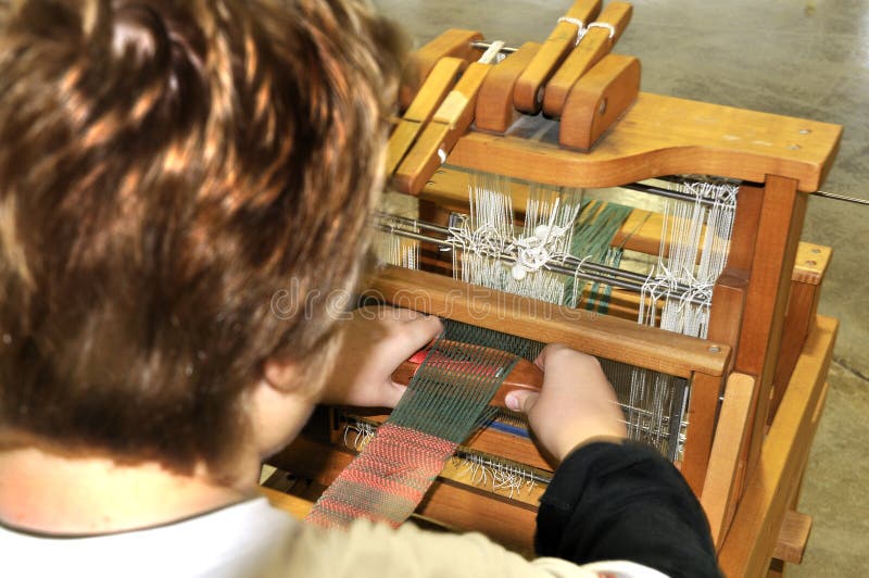 Child Using Loom stock photo. Image of male, culture - 14513316