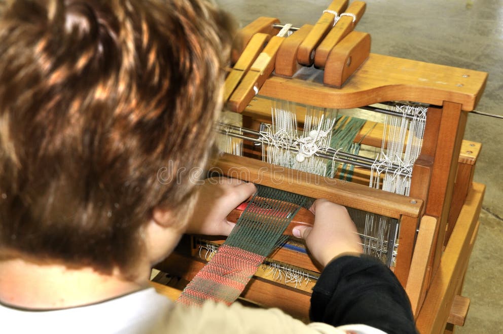 Child Using Loom stock photo. Image of male, culture - 14513316