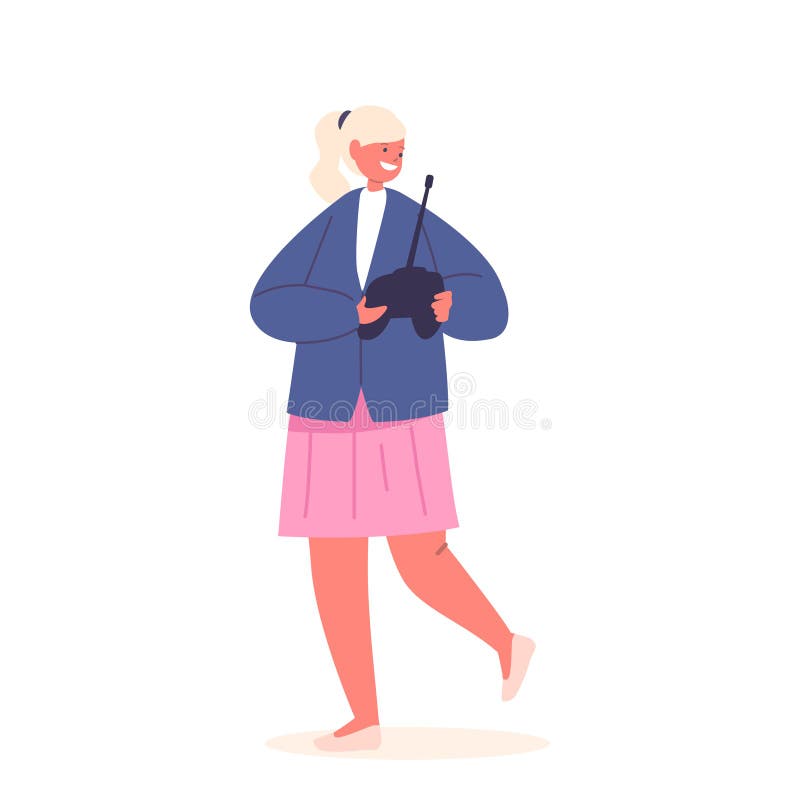 Child Using Remote Control Pad for Gaming or Entertainment ...