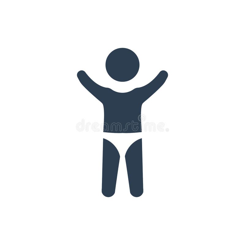 Child Vector Icon stock vector. Illustration of clothing - 128917261