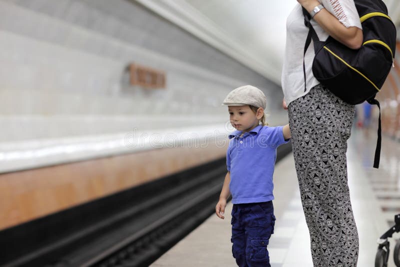 Child waiting train stock photo. Image of russia, journey - 44533674
