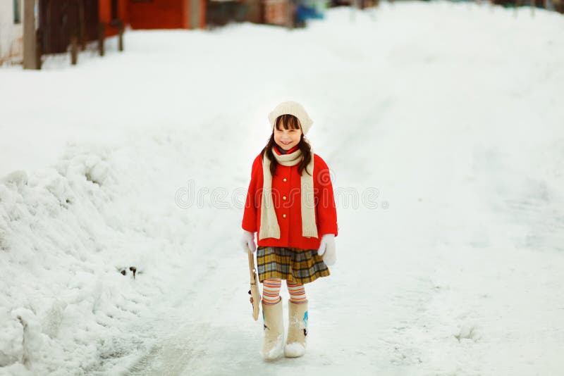 Child walk. stock image. Image of girl, fashionable, happiness - 67043635