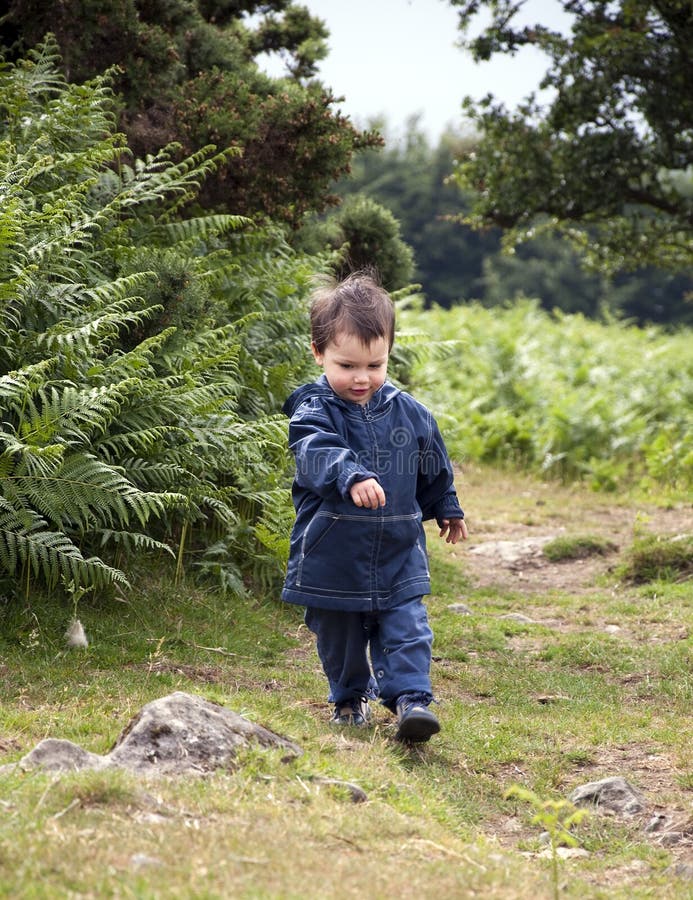 Child walking stock image. Image of children, outside - 16038503