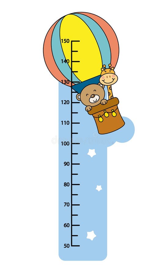 Child wall meter stock vector. Illustration of long, stickers - 97014779