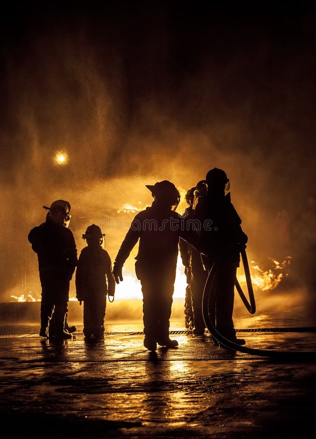 A Child Watching Firebeing Put Out Editorial Stock Photo - Image of ...