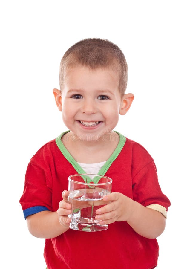 Child with water in glass stock photo. Image of beautiful - 11873434