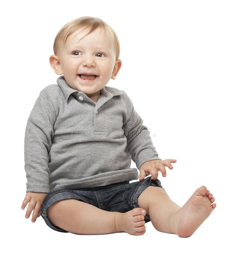 Child on white stock photo. Image of childhood, isolated - 56767088