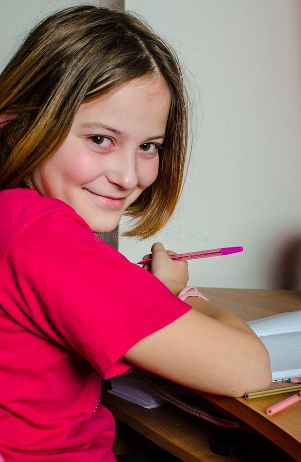 Learning girl stock image. Image of japanese, examination - 103116969