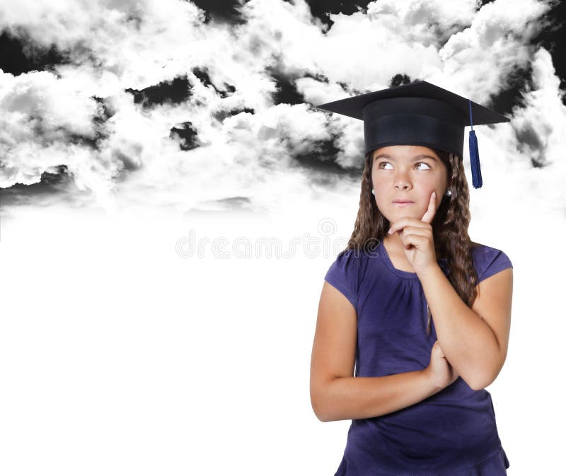 Child who thinking outdoor stock photo. Image of face - 35026176