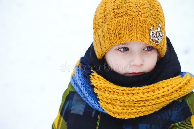 Child in the winter stock photo. Image of happiness, outdoors - 49301146