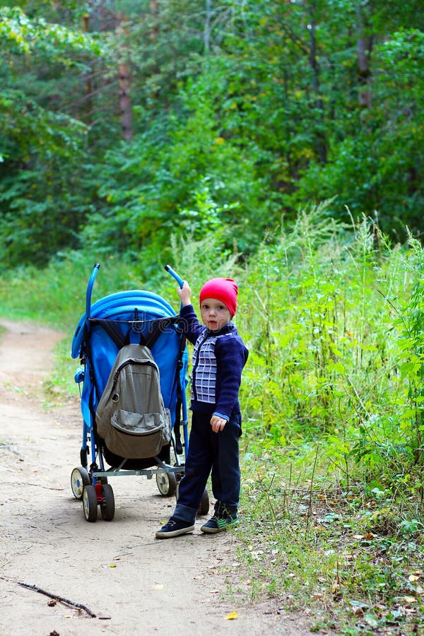 Child in the woods stock image. Image of outdoors, baby - 76828537
