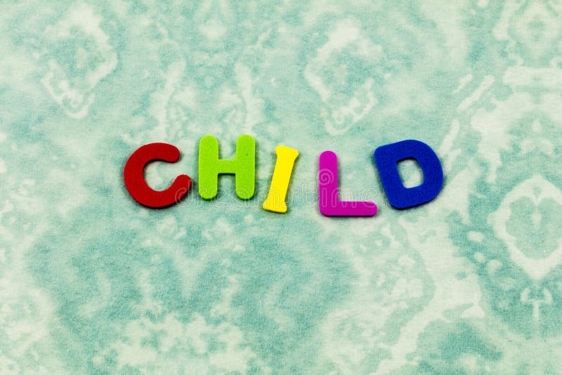 Child Word Children Toddler Learn Letters Plastic Stock Illustration ...