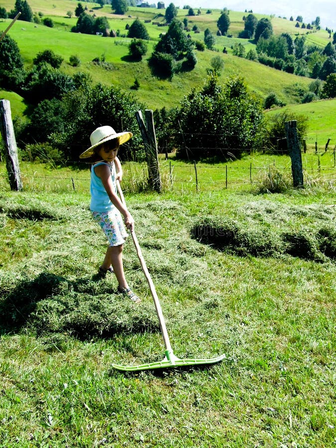 Child Working stock image. Image of girl, garden, outdoors - 4821275