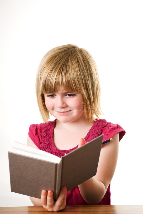 558 Little Girl Writing Diary Stock Photos - Free & Royalty-Free Stock ...