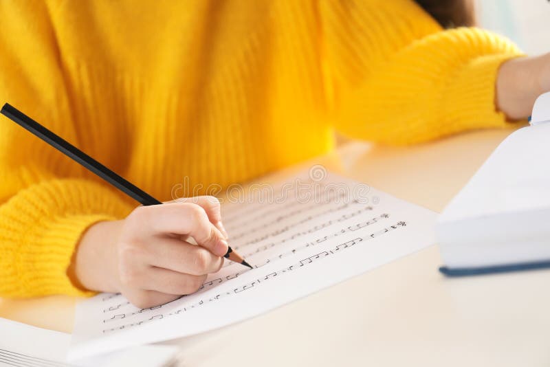 Writing Musical Notes Child Stock Photos - Free & Royalty-Free Stock ...