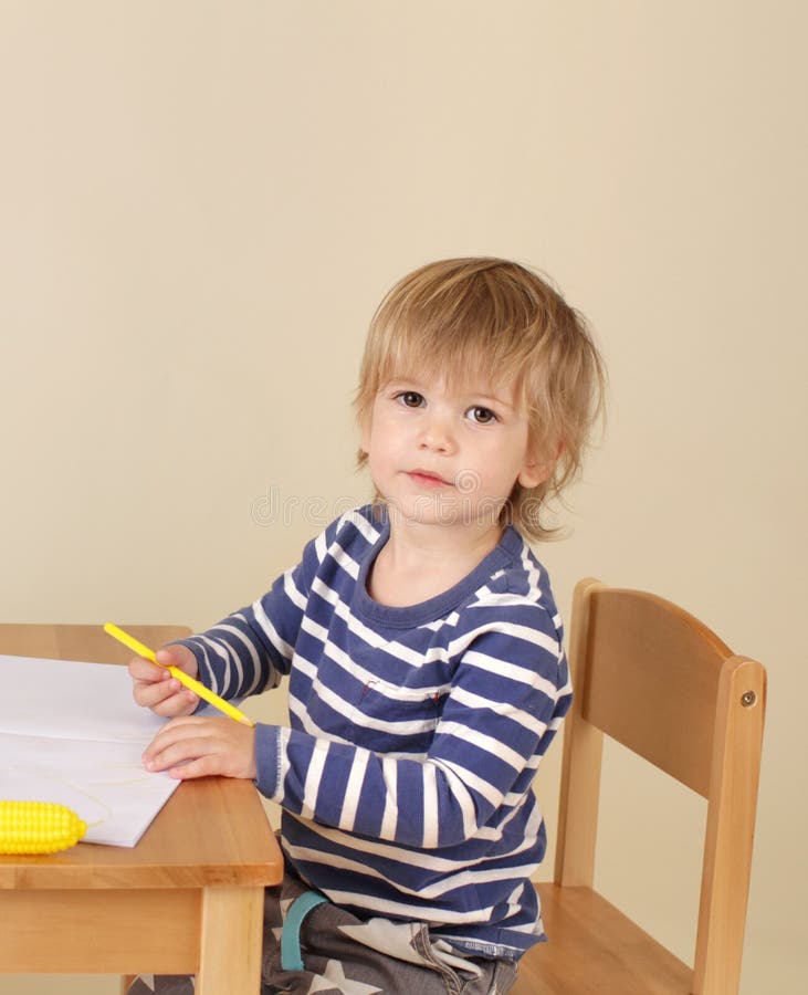 Child Writing, School Education Stock Photo - Image of caucasian ...