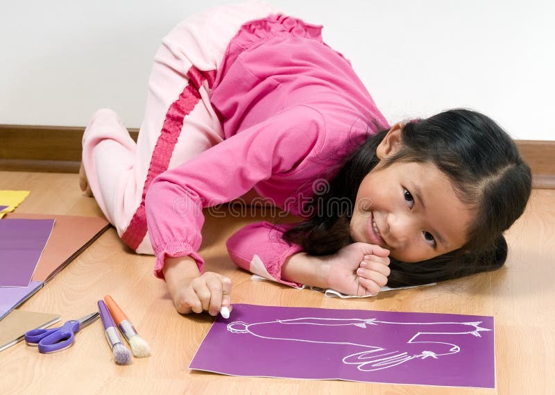 Childhood Drawing stock photo. Image of painting, drawing - 8836770