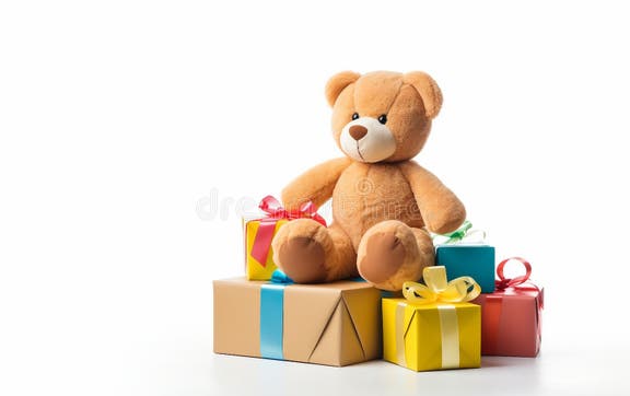 Childhood Joy on White Background Stock Illustration - Illustration of ...