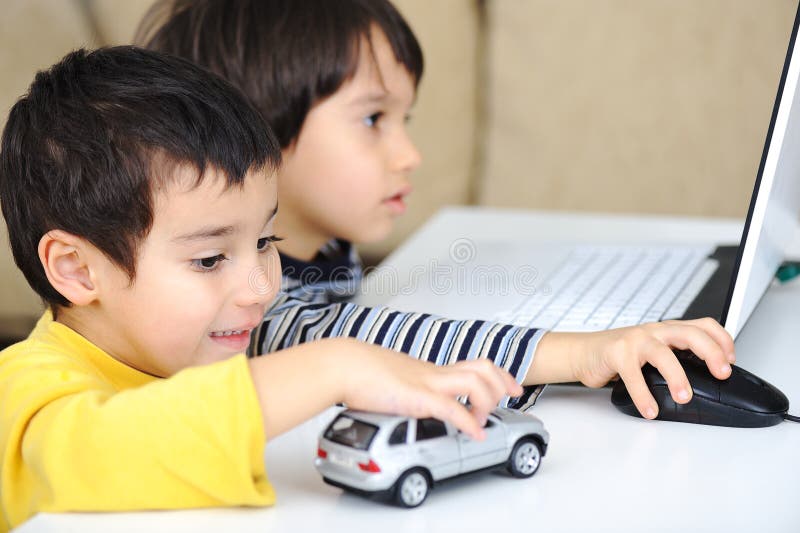 Childhood, Laptop, Learning Stock Photo - Image of interest ...