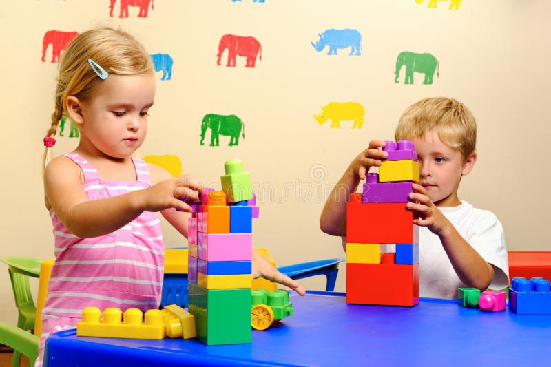 Childhood playtime stock photo. Image of caucasian, blonde - 18402000