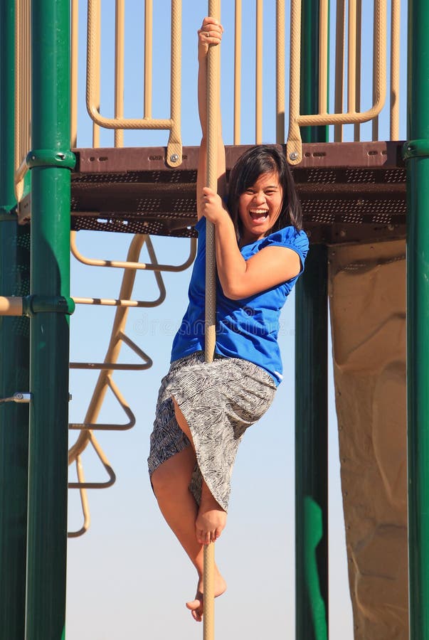 Childhood Relived! stock image. Image of female, laughter - 22227287