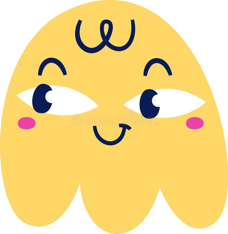 Childish Abstract Character Expression Stock Illustration ...