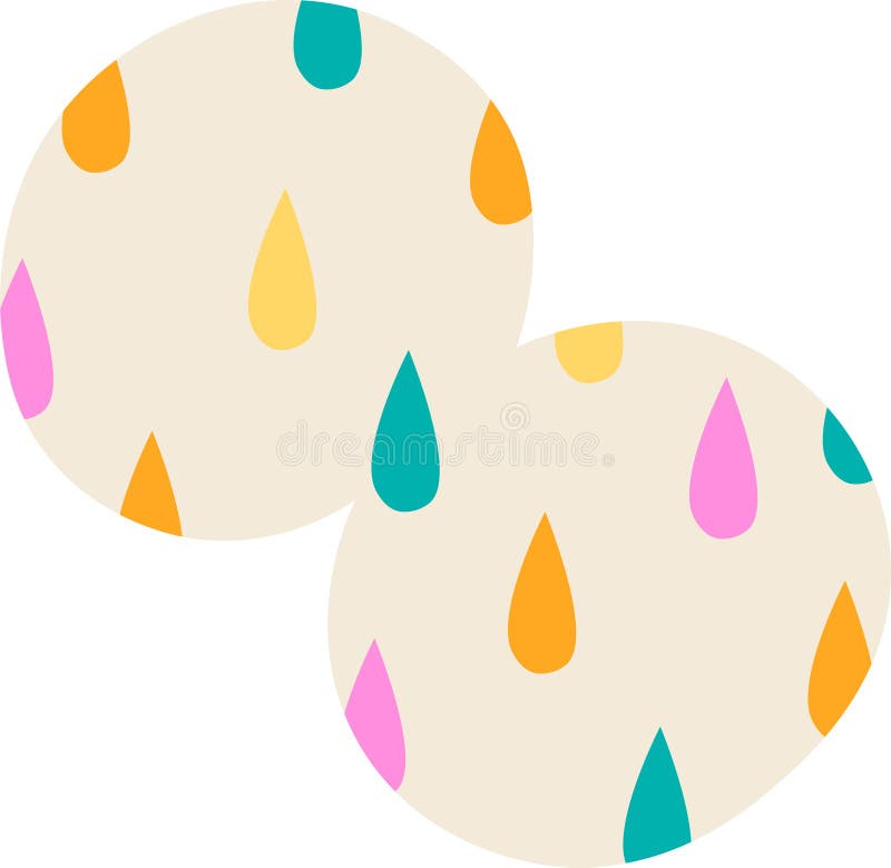 Childish Abstract Geometric Shapes Stock Illustration - Illustration of ...