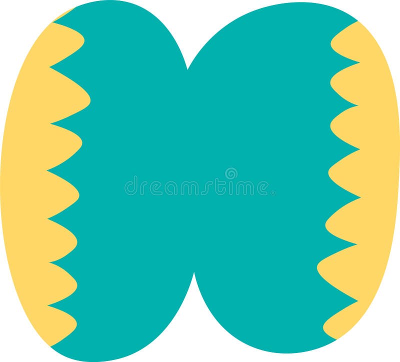 Childish Abstract Symmetrical Shape Stock Illustration - Illustration ...