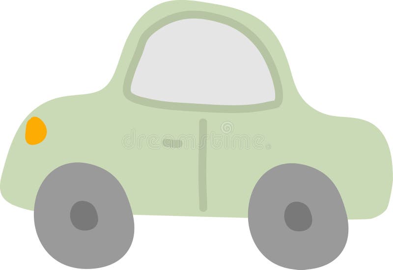 Childish Car Drawing stock vector. Illustration of childish - 353427327