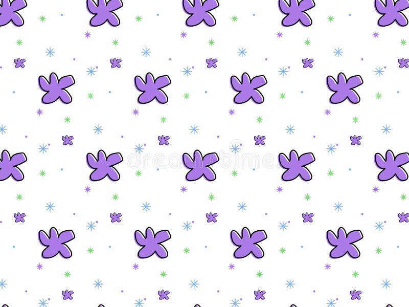 Childish Cartoon Fabric Pattern Design Stock Vector - Illustration of ...