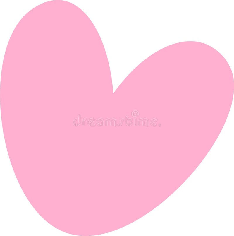 Childish Heart Silhouette stock illustration. Illustration of vector ...