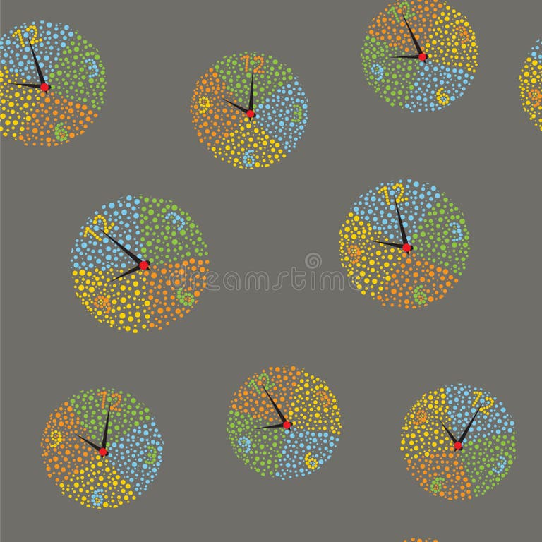 Childish Multicolor Clock Stock Illustrations – 7 Childish Multicolor ...