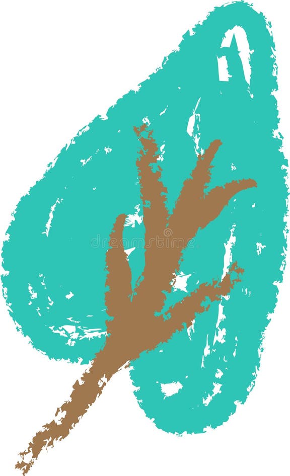 Childish Scribble Tree stock vector. Illustration of design - 359017269