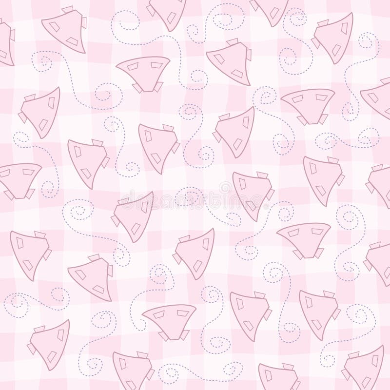 Childish Seamless Pattern with Baby Dresses Stock Vector - Illustration ...