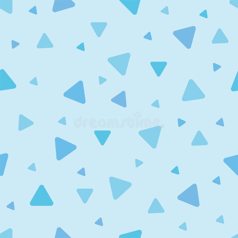 Cute Seamless Pattern Animal Blue Triangle. Pattern Suitable for ...