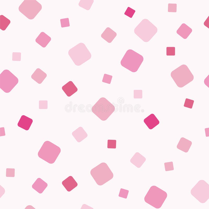 Cute Seamless Pattern Shape Square Pink. Pattern Suitable for Posters ...