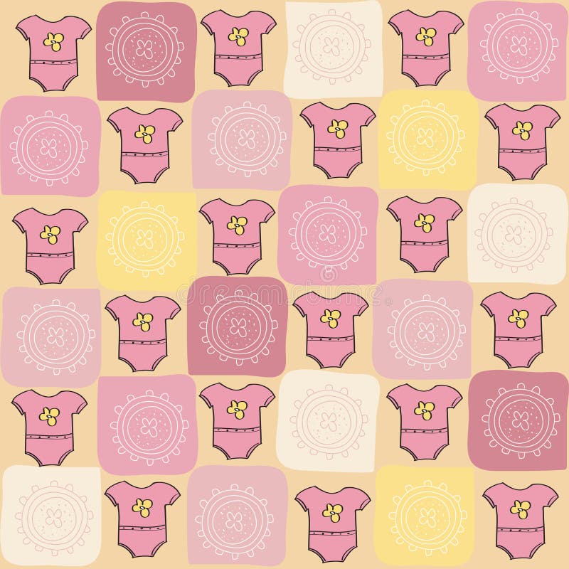 Childish Seamless Pattern with Teddy Bear Stock Vector - Illustration ...
