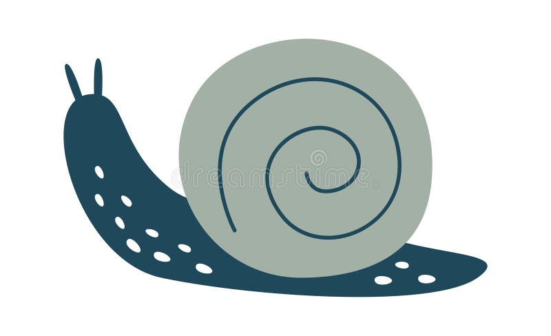 Childish Snail Insect stock vector. Illustration of insect - 281659245