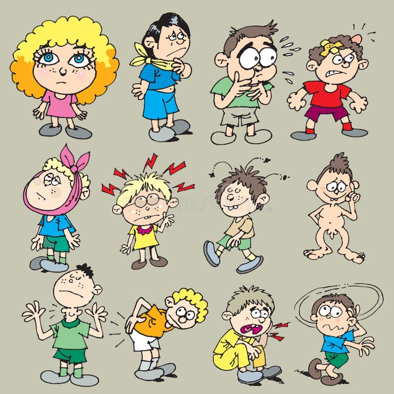 Uncomfortable Children Stock Illustrations – 112 Uncomfortable Children ...