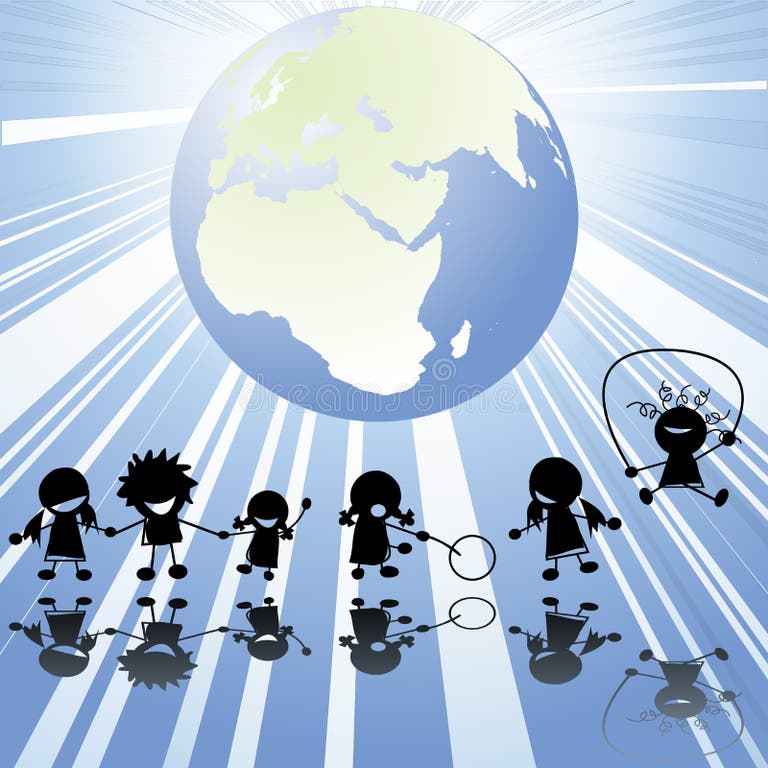 Children Unite Stock Illustrations – 352 Children Unite Stock ...