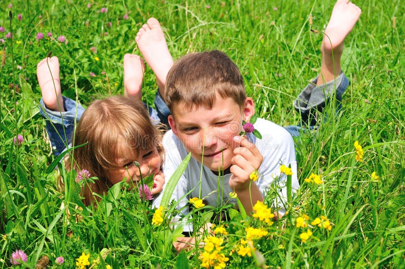 Children with bug stock image. Image of fascinate, sitting - 12497097